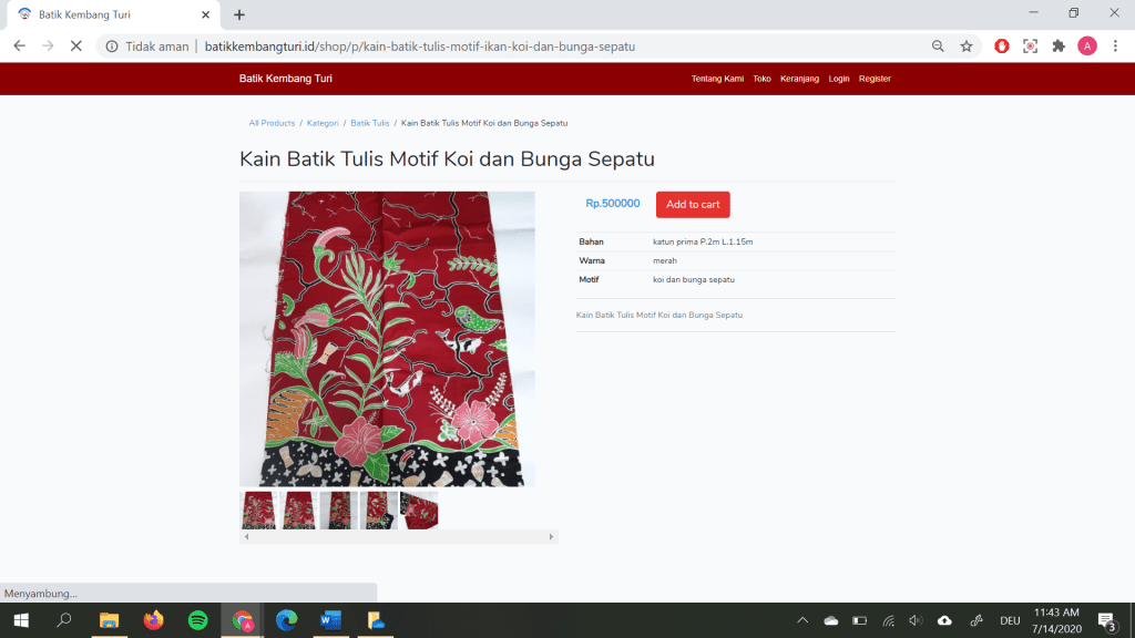 Abdimas Pengembangan e-Catalog untuk UKM Batik Kembang Turi Berbasis ...